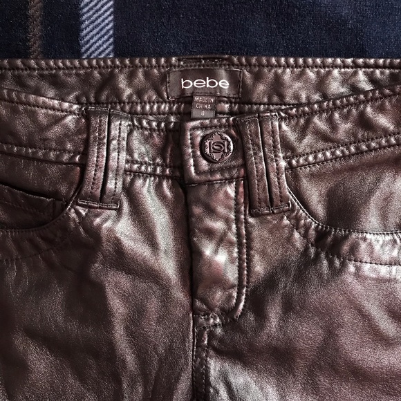 bebe | Pants & Jumpsuits | Bebe Faux Leather Pants | Poshmark